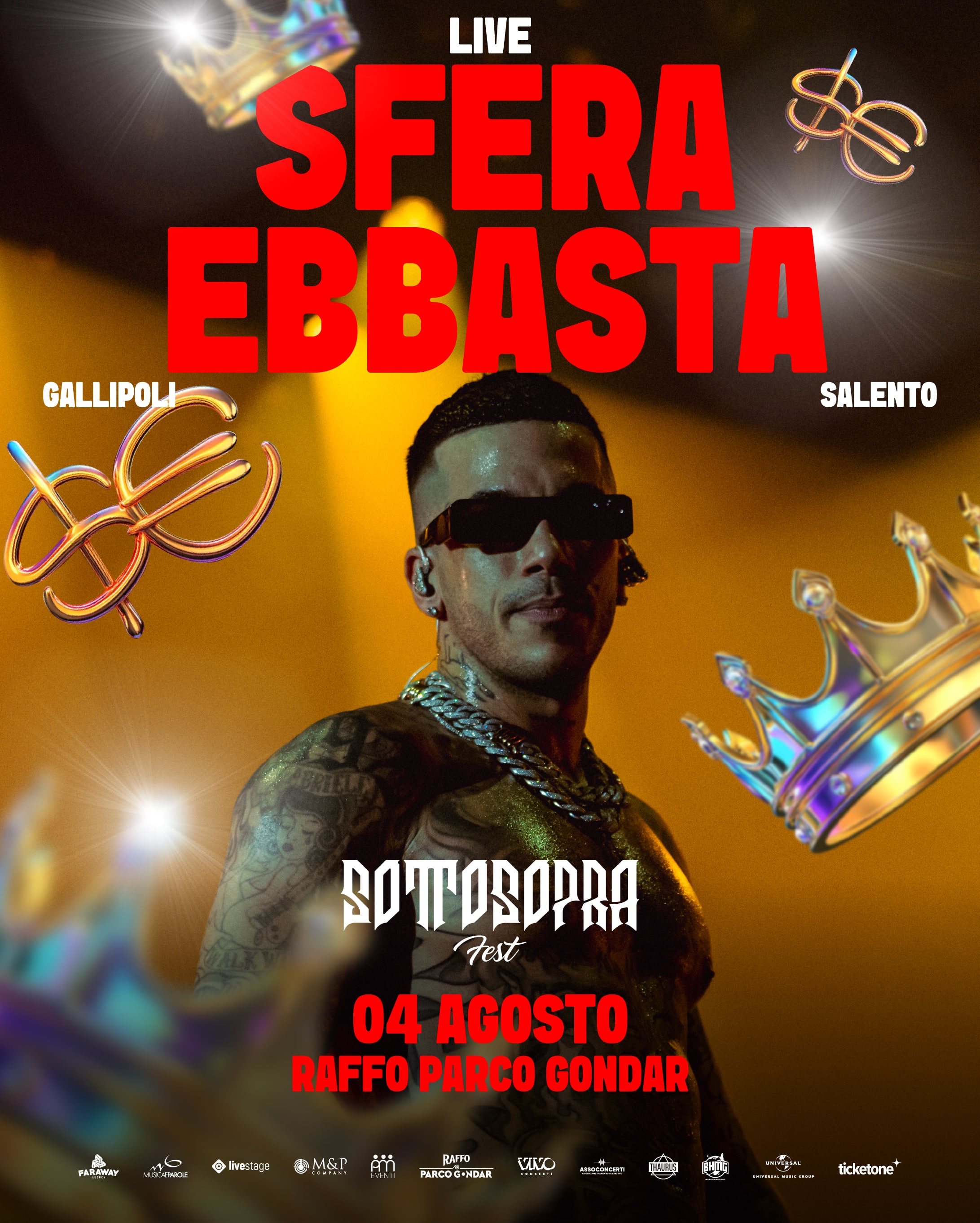 Sfera Ebbasta @ Sottosopra Fest – 4 agosto, Gallipoli